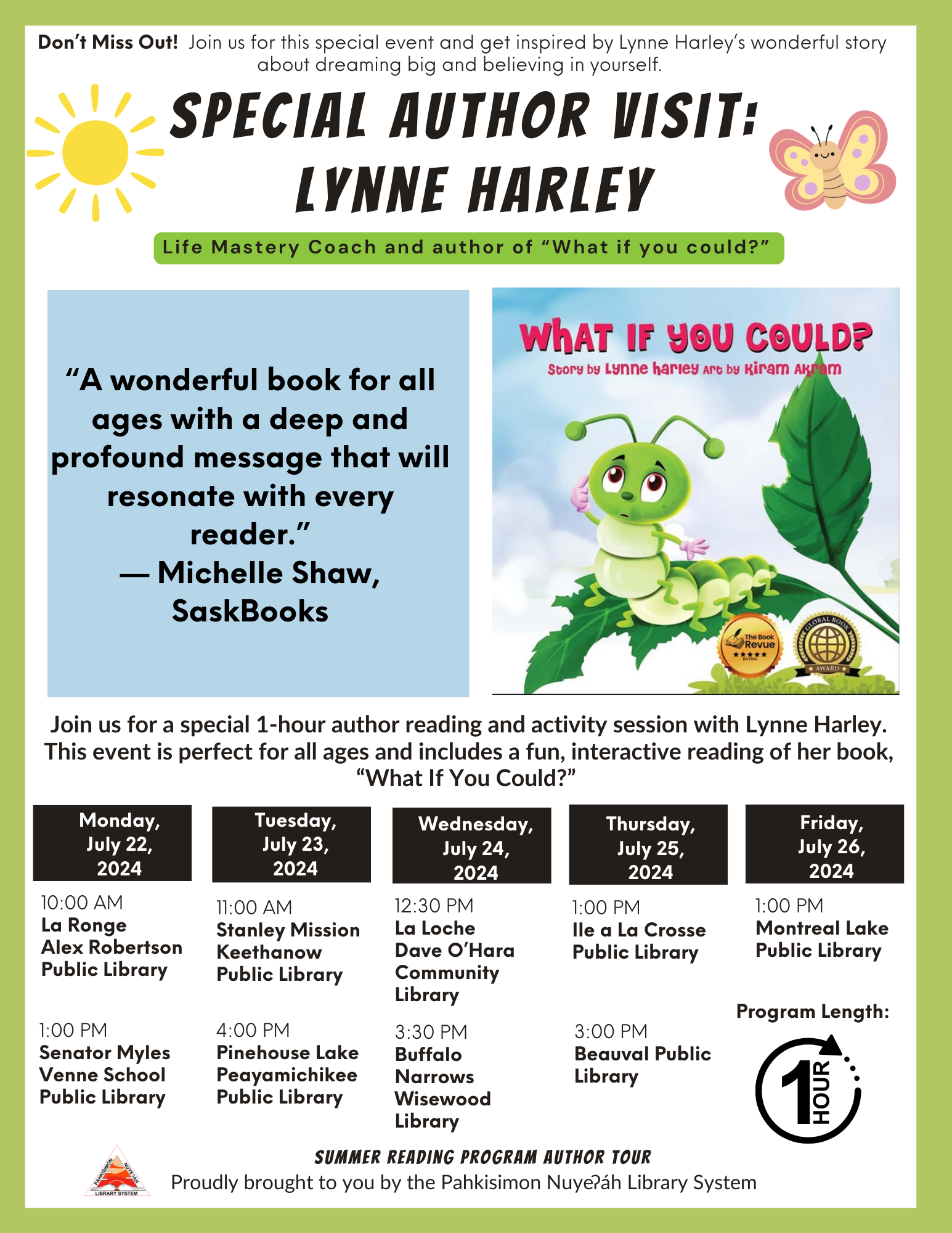 The Pahkisimon Nuyeʔáh Library System Summer Reading Program Book Tour ...